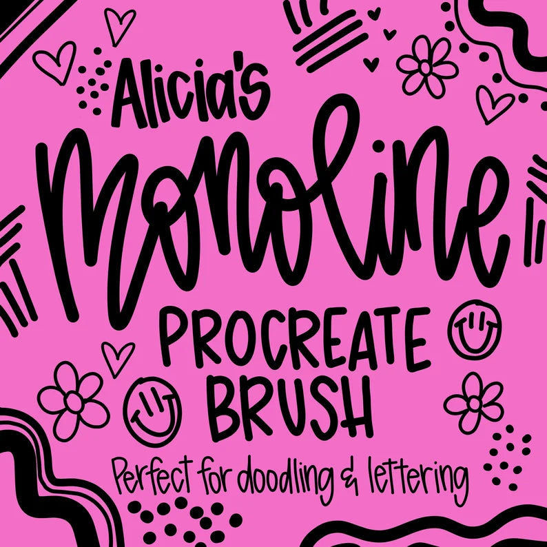 Alicia's Monoline Procreate Brush – Alicia Ray Art
