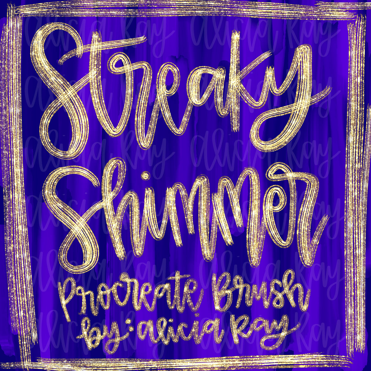 Streaky Shimmer Procreate Brush – Alicia Ray Art