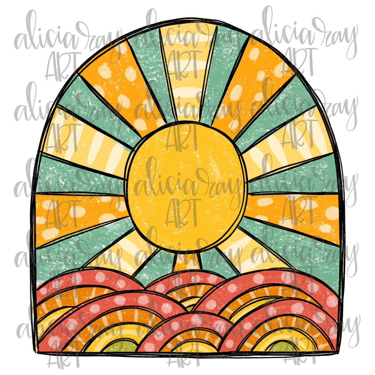 Retro Sunshine – Alicia Ray Art