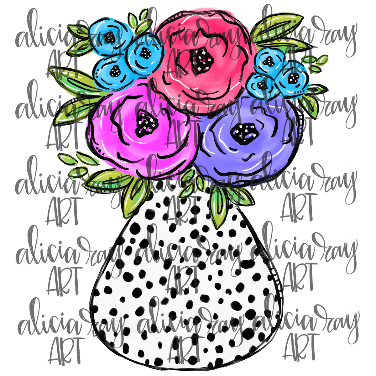 Floral Vase – Alicia Ray Art
