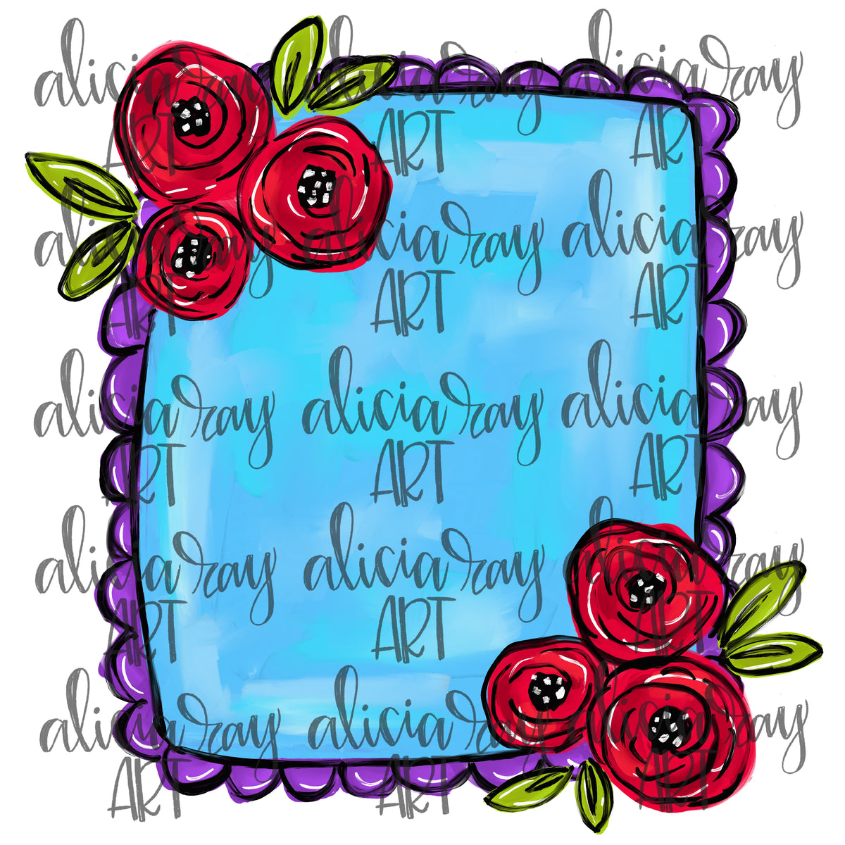 Floral Plaque – Alicia Ray Art