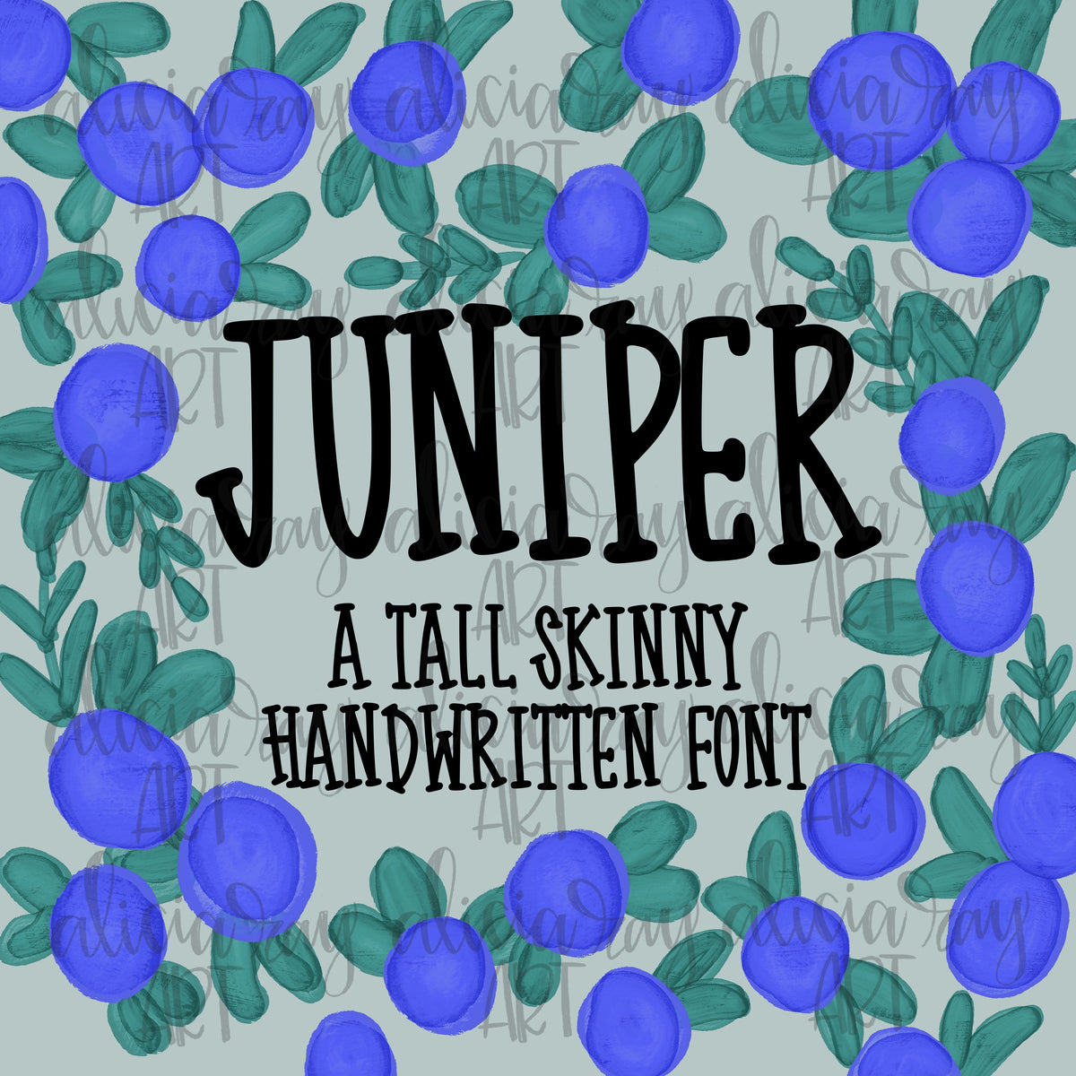 Juniper Handwritten Font – Alicia Ray Art
