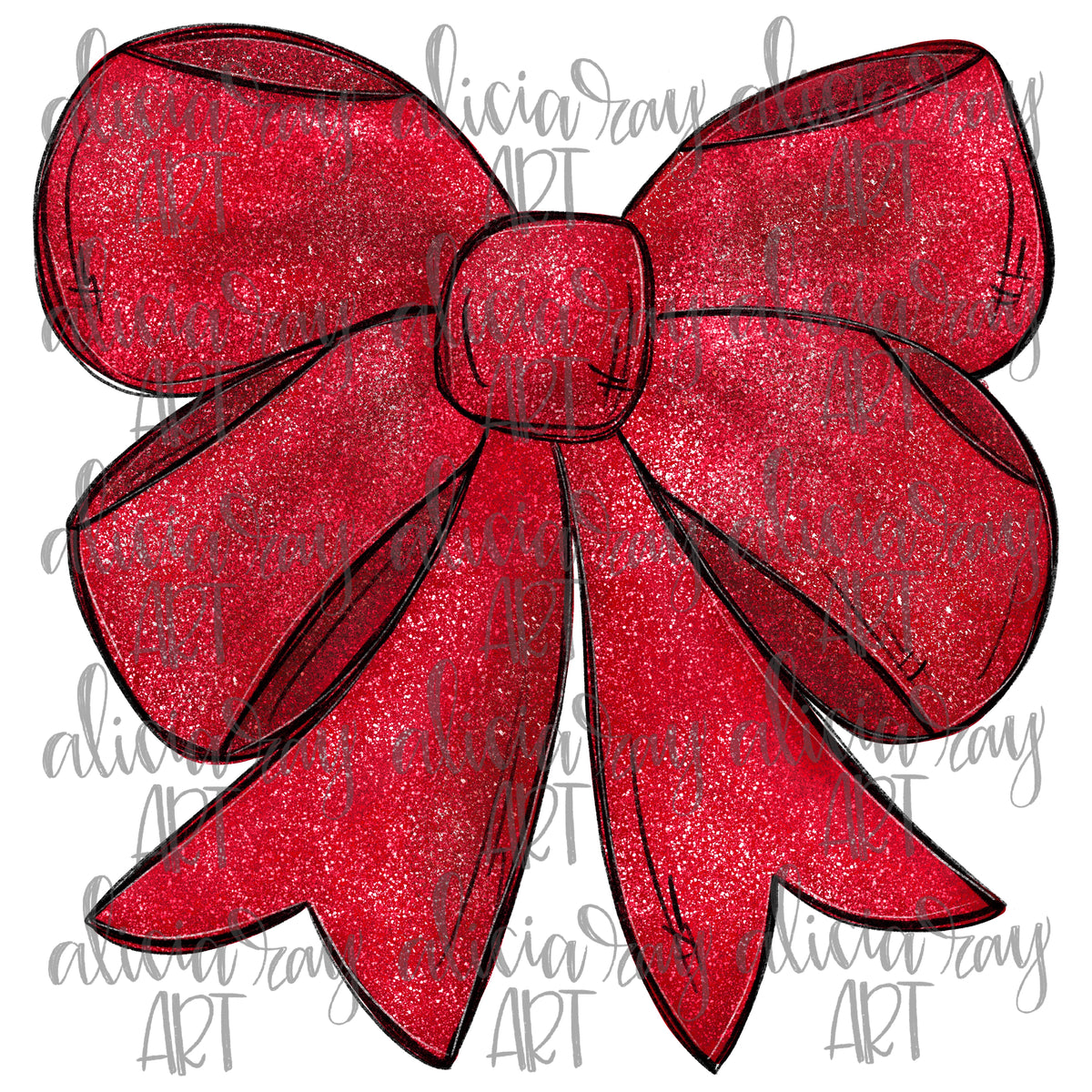 Glitter School Spirit Bow Bundle – Alicia Ray Art