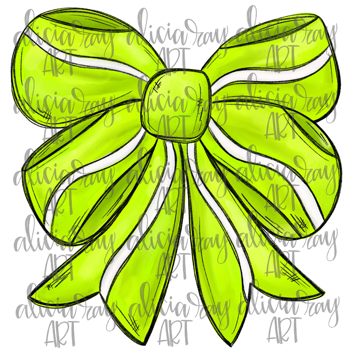 Tennis Bow – Alicia Ray Art