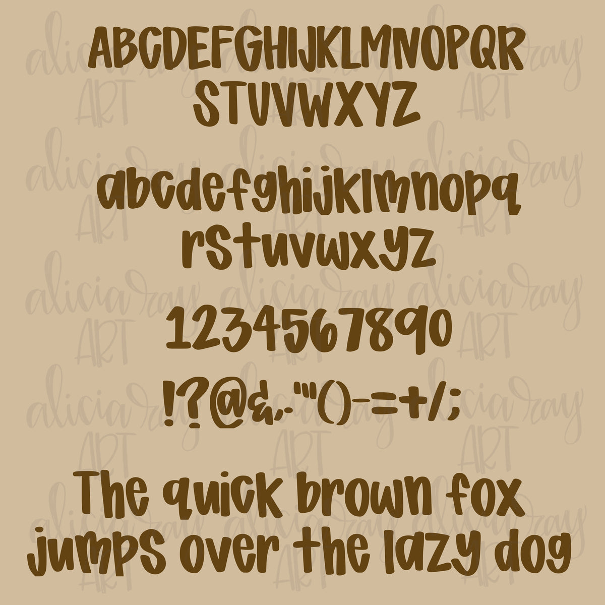 Chocolate Chip Handwritten Font – Alicia Ray Art