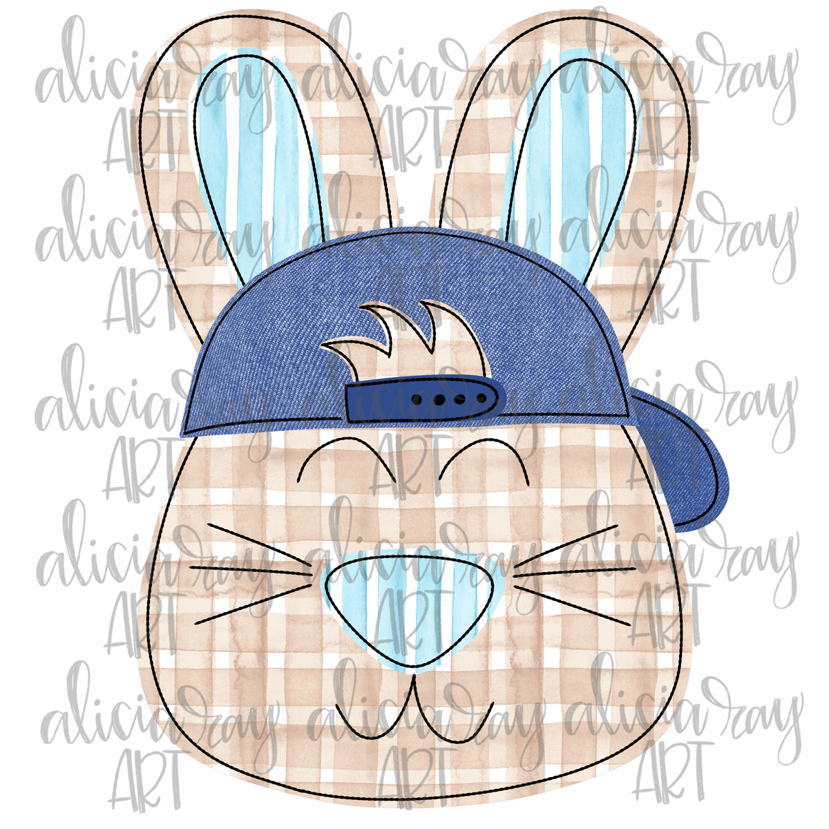 Boy Easter Bunny – Alicia Ray Art