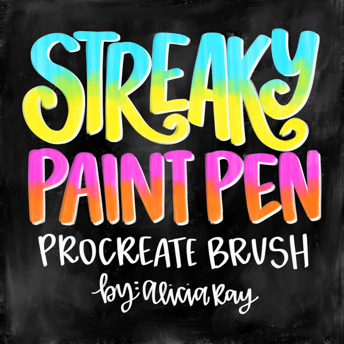 Streaky Paint Pen Procreate Brush – Alicia Ray Art