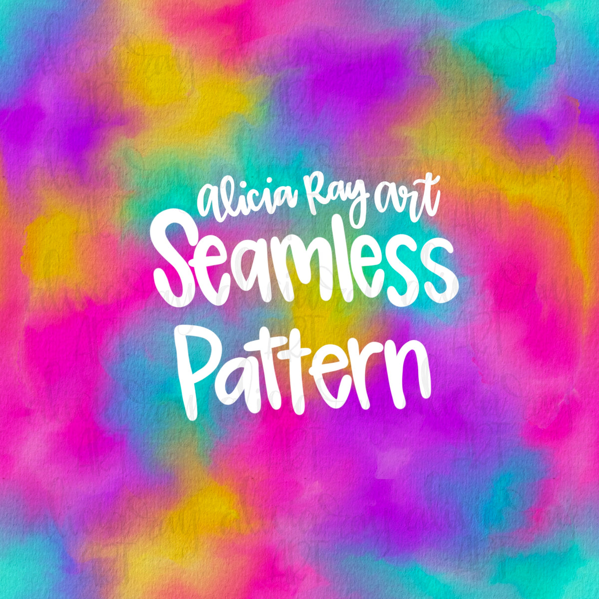 Watercolor Stained Glass Seamless Pattern – Alicia Ray Art