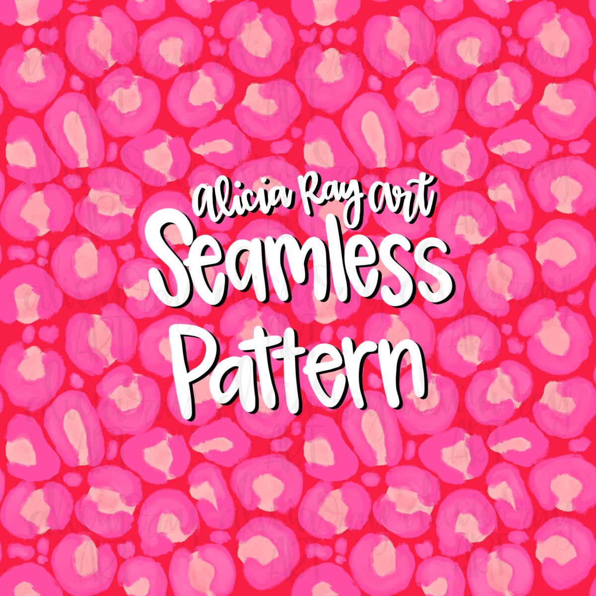 Pink Leopard Seamless Pattern – Alicia Ray Art