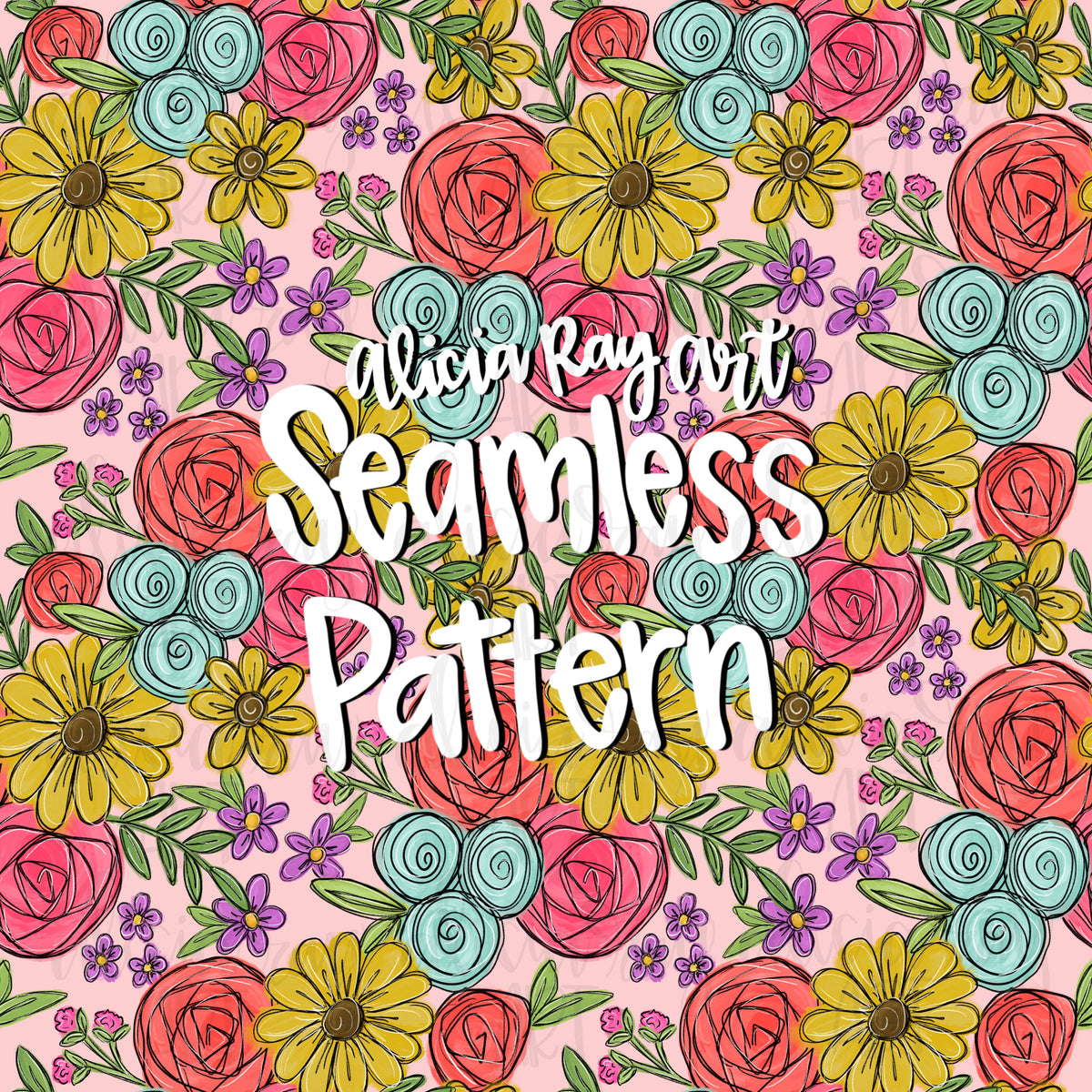 Floral Seamless Pattern – Alicia Ray Art