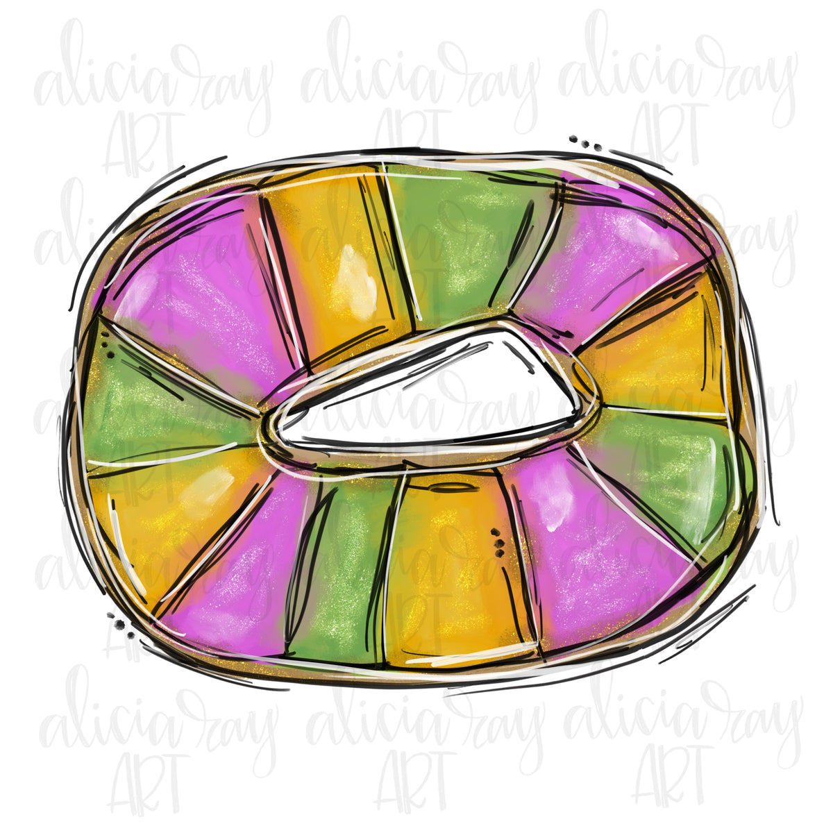 King Cake – Alicia Ray Art