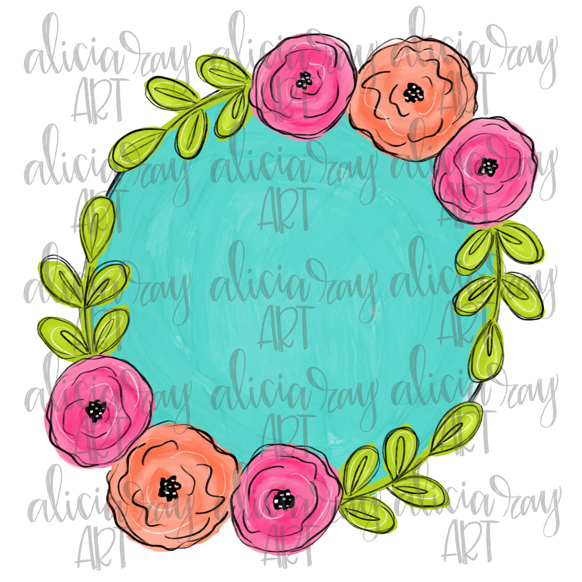 Floral Wreath – Alicia Ray Art