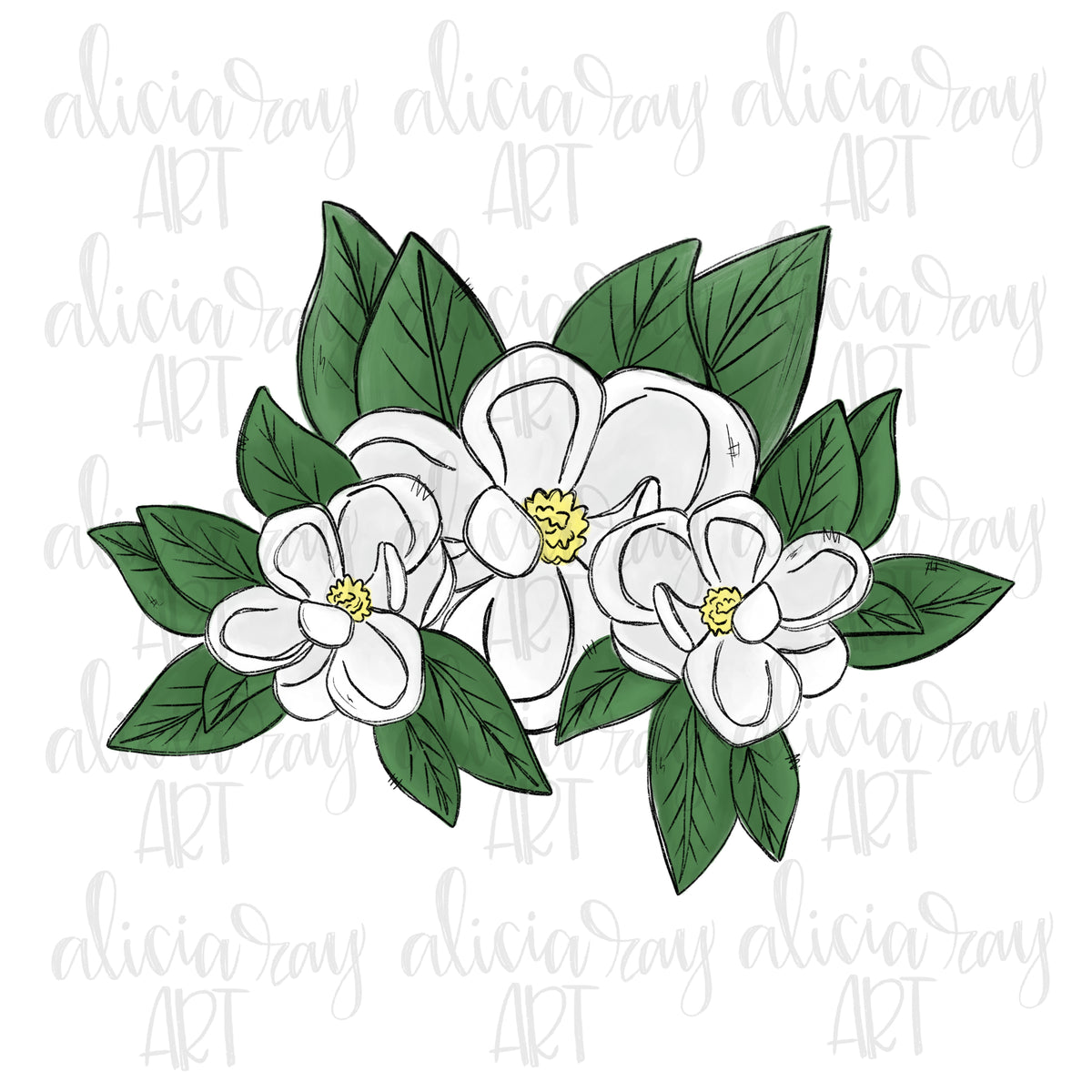Magnolia Bundle – Alicia Ray Art