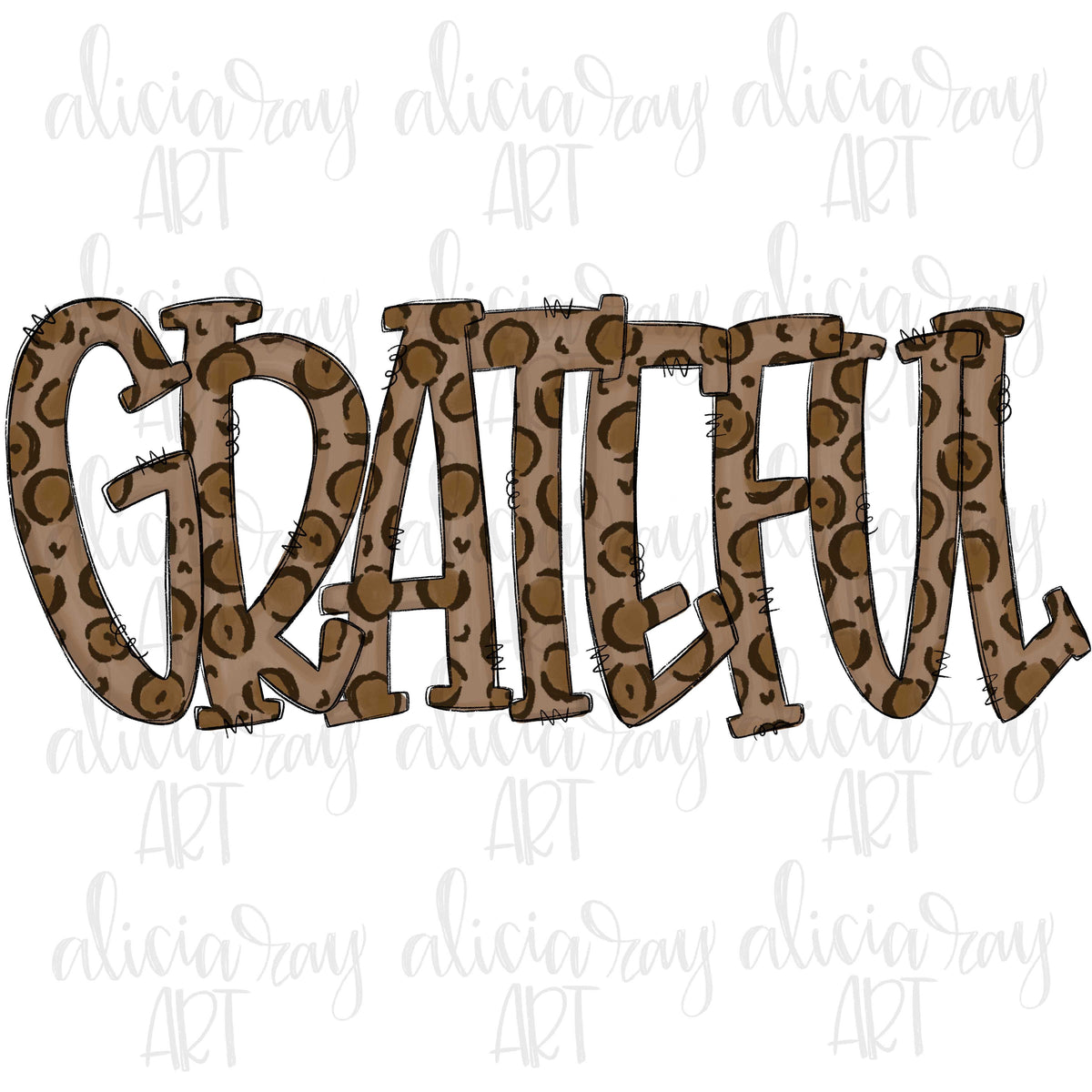 Grateful Doodle Letter – Alicia Ray Art