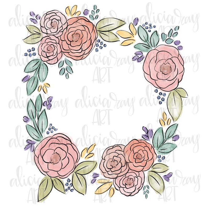 Floral Wreath – Alicia Ray Art